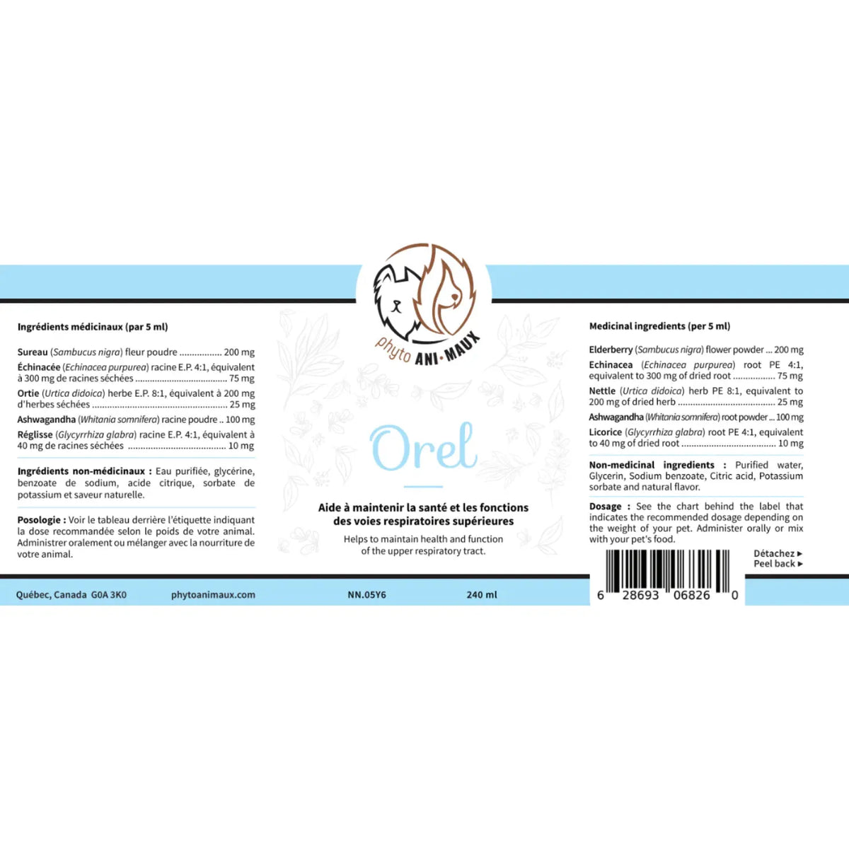 Supplément Orel - Phyto Ani-Maux – Boutique du Compagnon